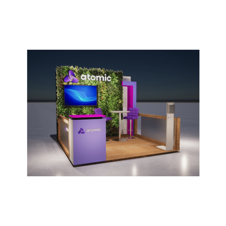 JET Event Rentals - 10’x10’ Trade Show Booth Rendering