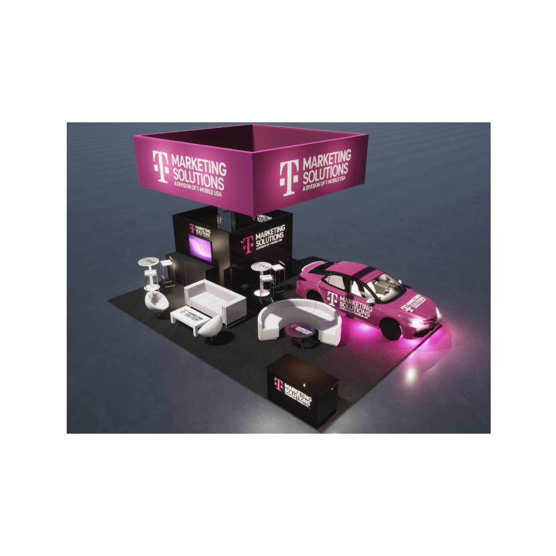 JET Event Rentals - 20’x30’ Trade Show Booth Rendering