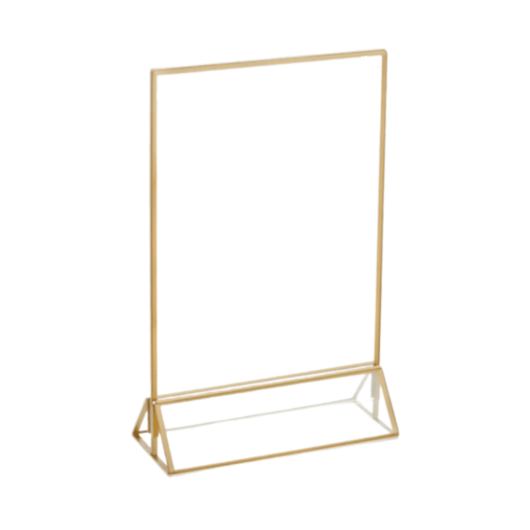 JET Event Rentals - Gold Acrylic Table Frame Display